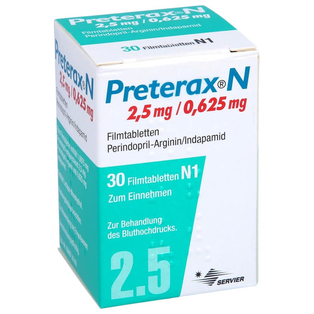 Preterax N 2,5 mg/0,625 mg 30 Stück online bestellen