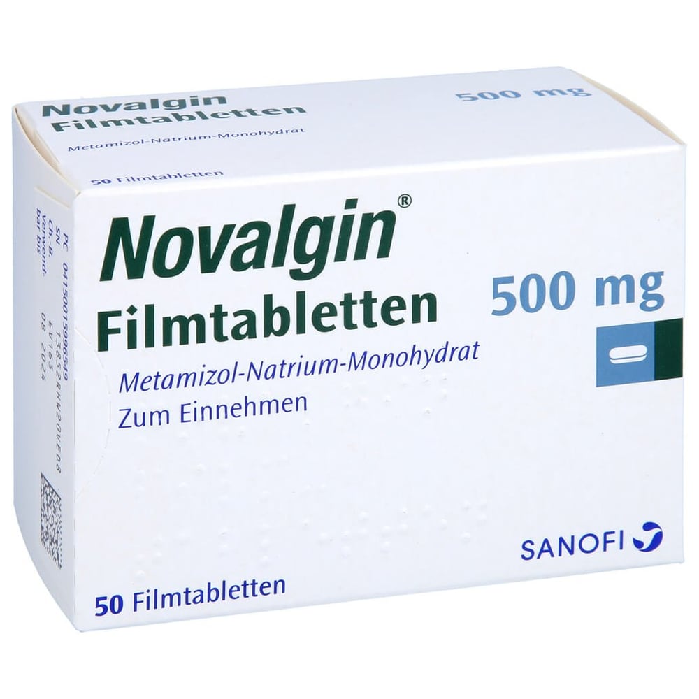 Novalgin 500 mg 50 Stück online bestellen