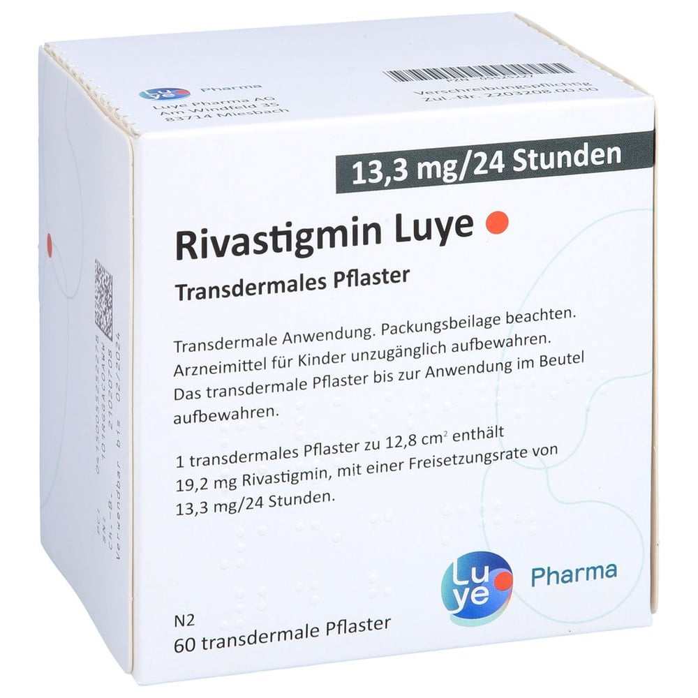 Rivastigmin Luye 13,3 mg/24 Stunden 60 Stück online bestellen