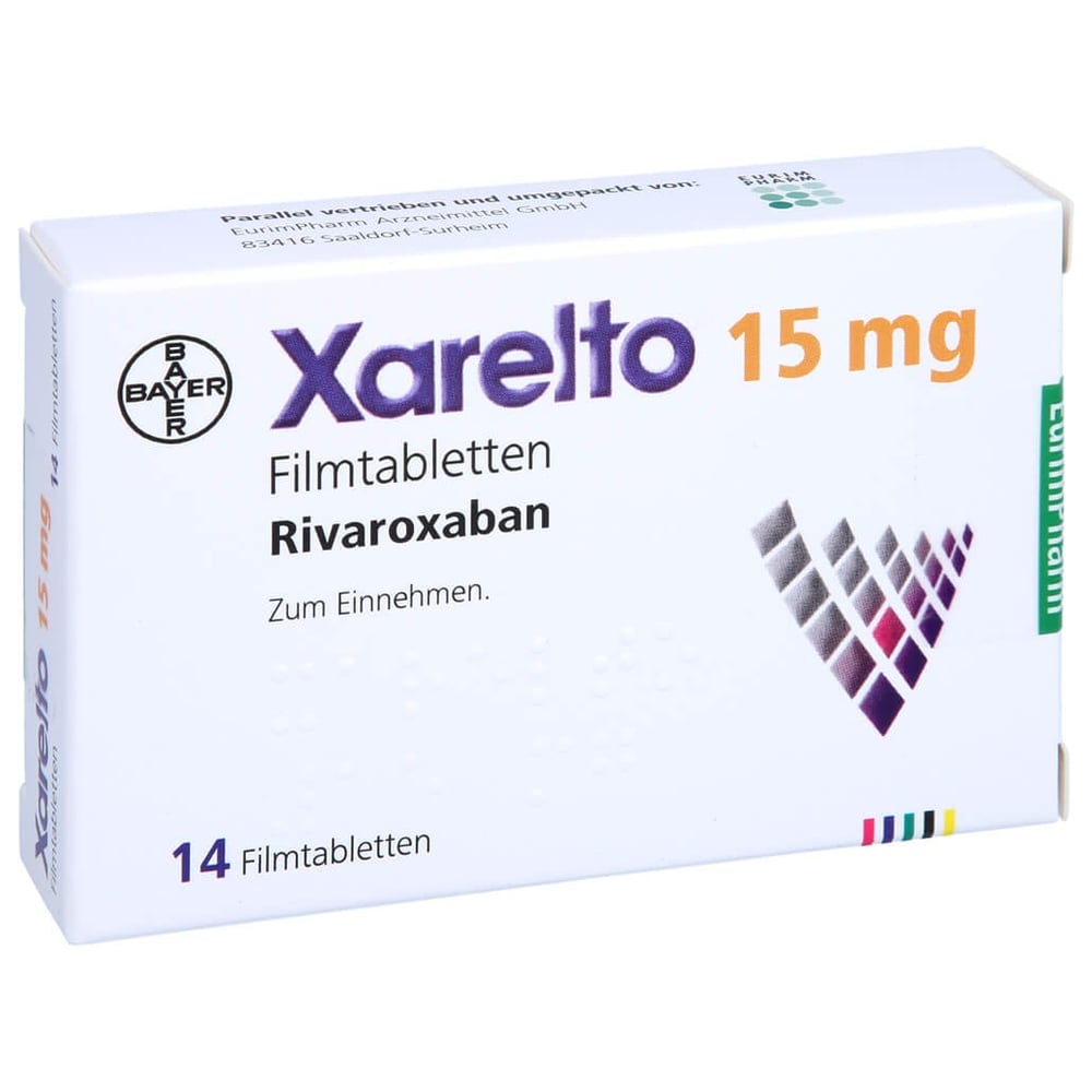 Xarelto 15 mg 14 Stück online bestellen
