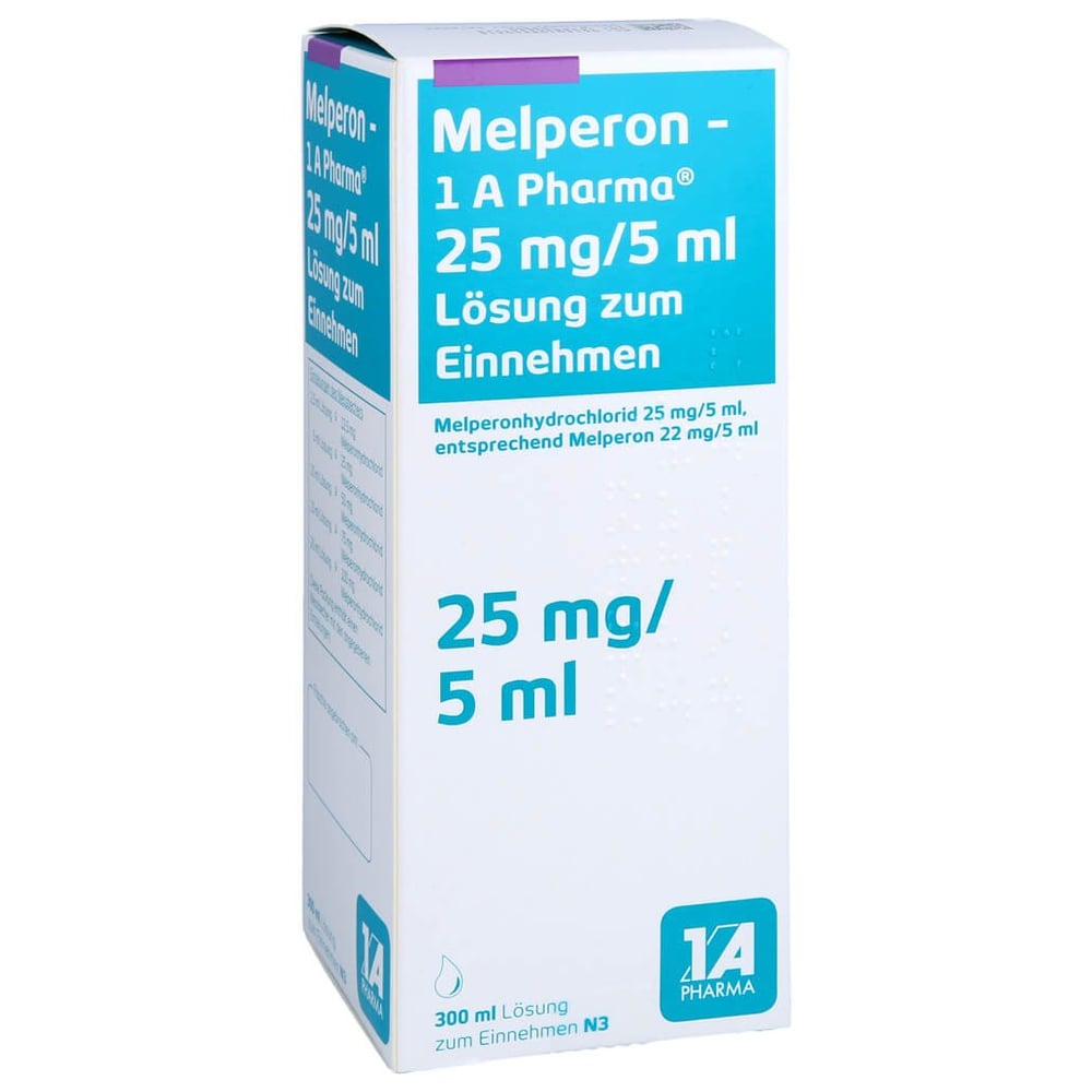 Melperon-1A Pharma 25 mg/5 ml Lösung zum Einnehmen 300 ml online bestellen