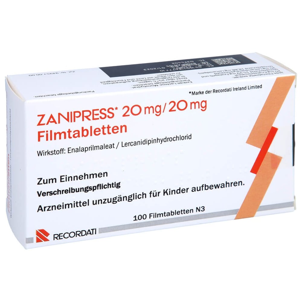 Zanipress 20 mg/20 mg 100 Stück online bestellen
