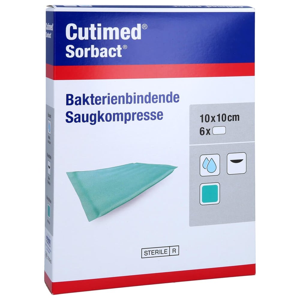 Cutimed Sorbact Saug 10x10 6 Stück online bestellen