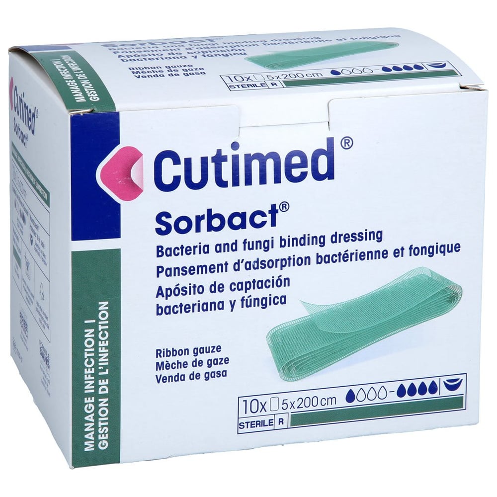 Cutimed Sorbact Tamponaden 5x200 cm 10 Stück online bestellen