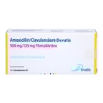 Amoxicillin/Clavulansäure Devatis 500 mg/125 mg 10 Stück online bestellen