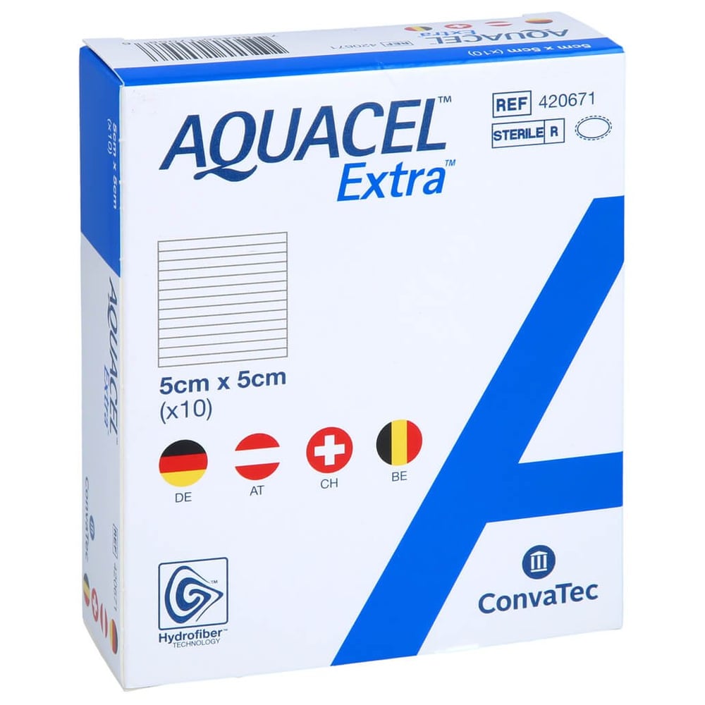 Aquacel Extra 5x5cm Ver 10 Stück online bestellen