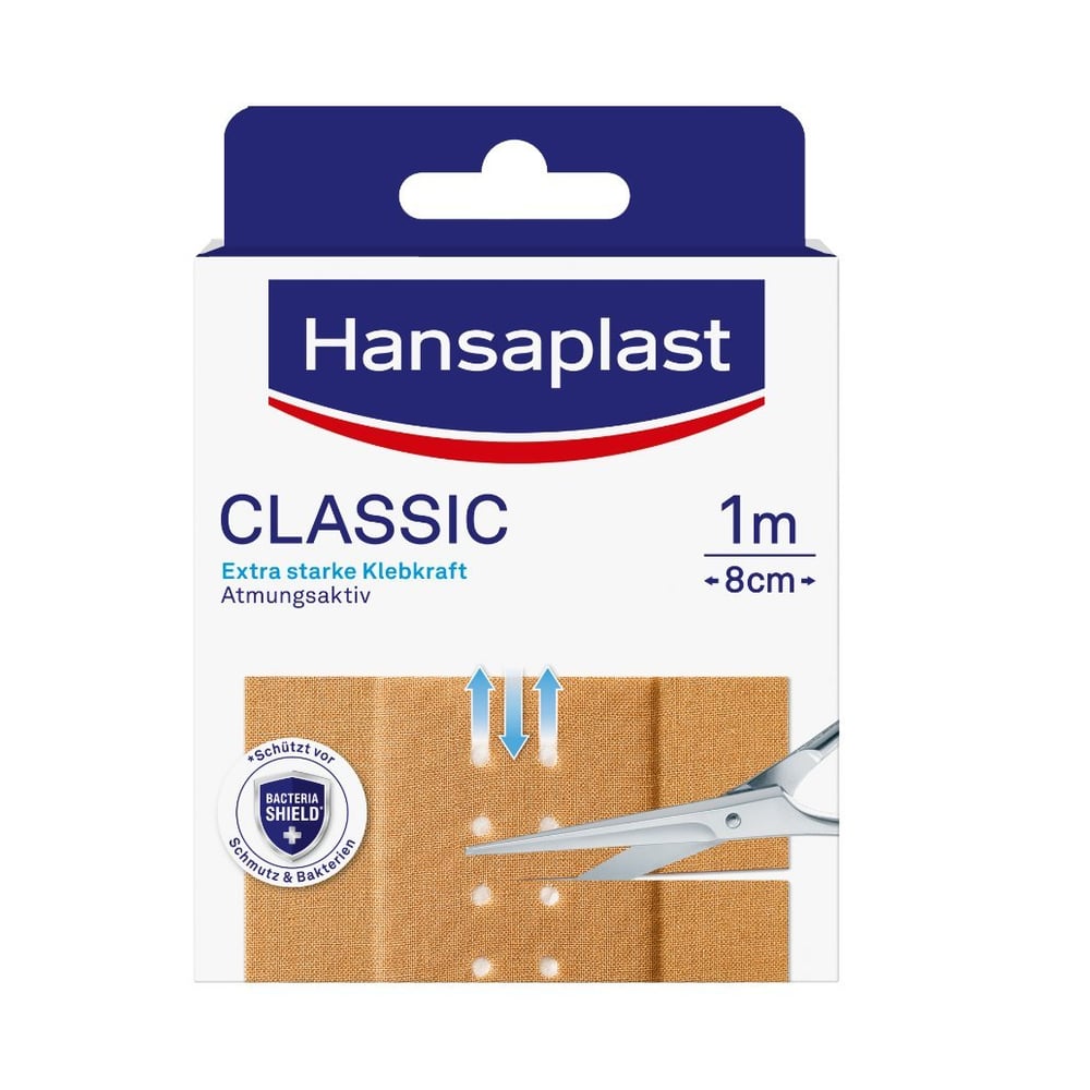 Hansaplast Classic 1m x 8cm 1 Stück online bestellen