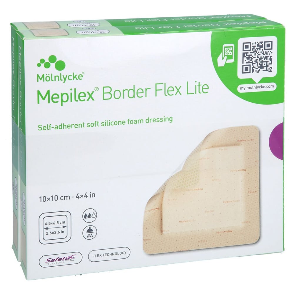 Mepilex Border Flex Lite Schaumverband 10x10 cm ToRa Pharma 5 Stück ...