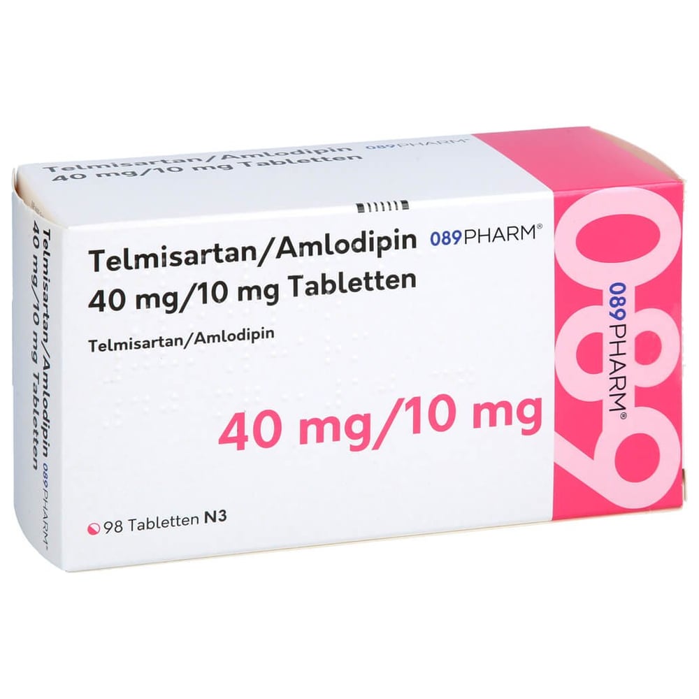 Telmisartan/Amlodipin 089PHARM 40 mg/10 mg 98 Stück online bestellen