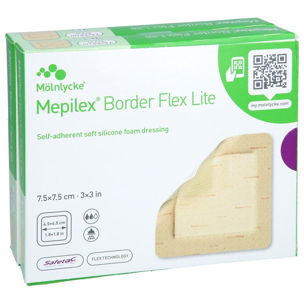 Mepilex Border Flex Lite 7.5 x 7.5 cm C P C medical 10 Stück online ...