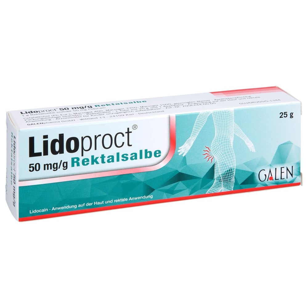 Lidoproct 50 mg/g Rektalsalbe 25 g online bestellen