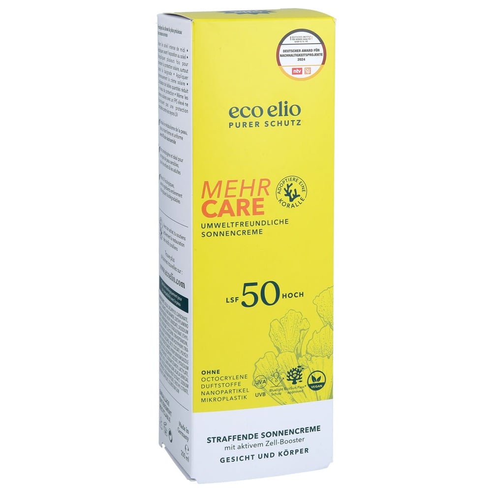 ECO ELIO Mehr Care Sonnencreme LSF 50 Tube 200 ml kaufen (PZN 19724580)